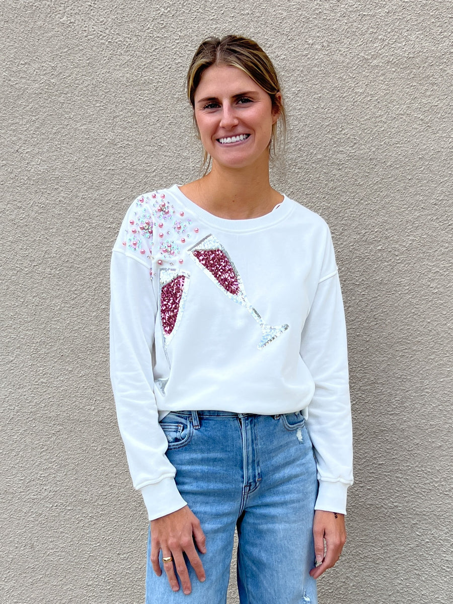 Rose Bubbles Sweatshirt – Peacocks & Pearls Lexington