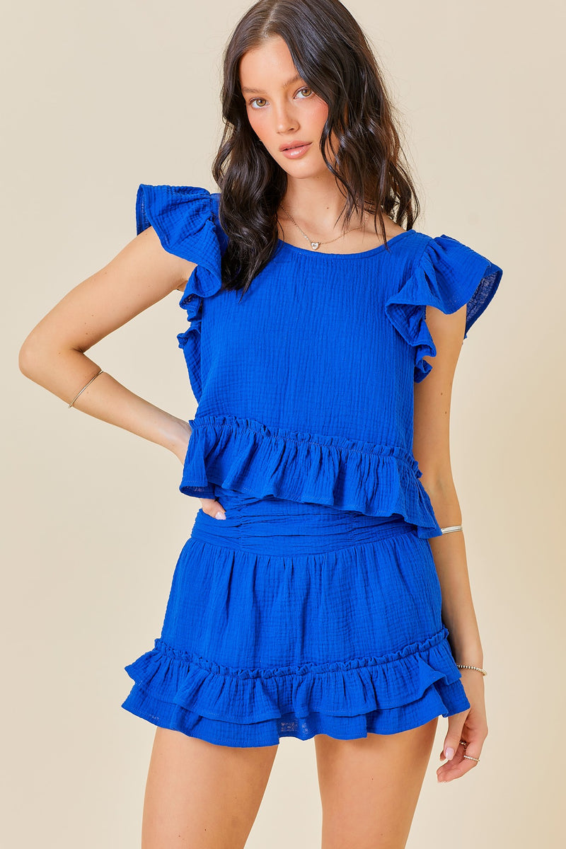 Winning Game Gauze Top – Peacocks & Pearls Lexington