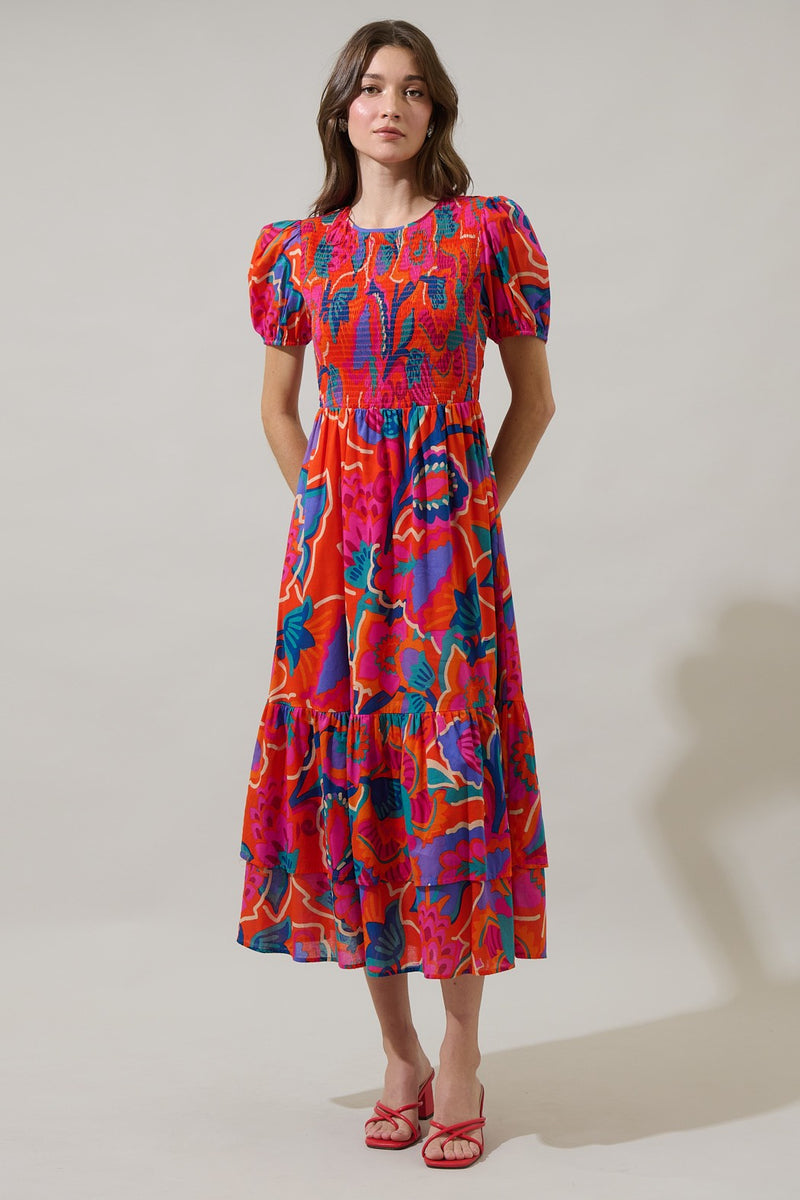 Kahlia Tropics Midi Dress – Peacocks & Pearls Lexington