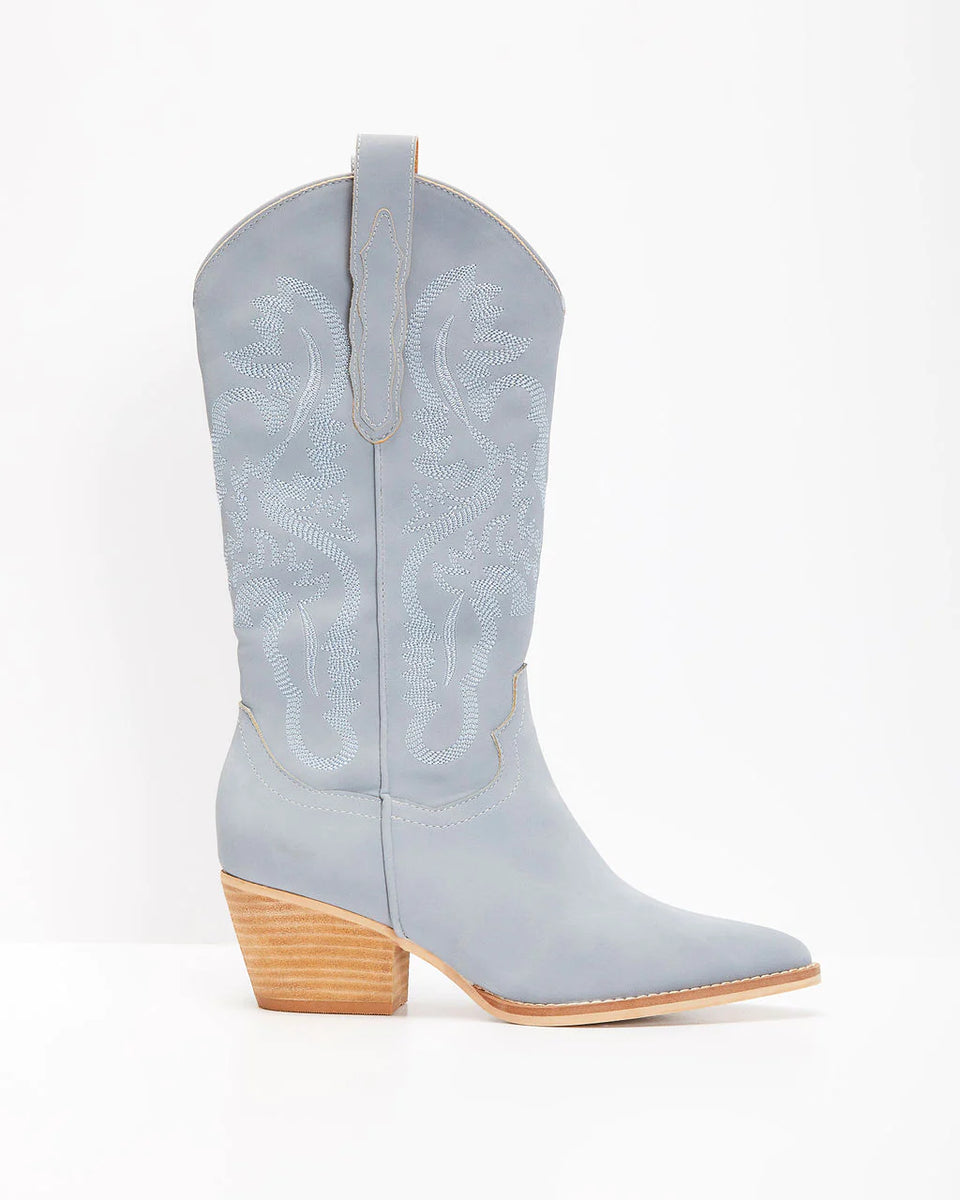 Amaya Slate Blue Boots – Peacocks & Pearls Lexington