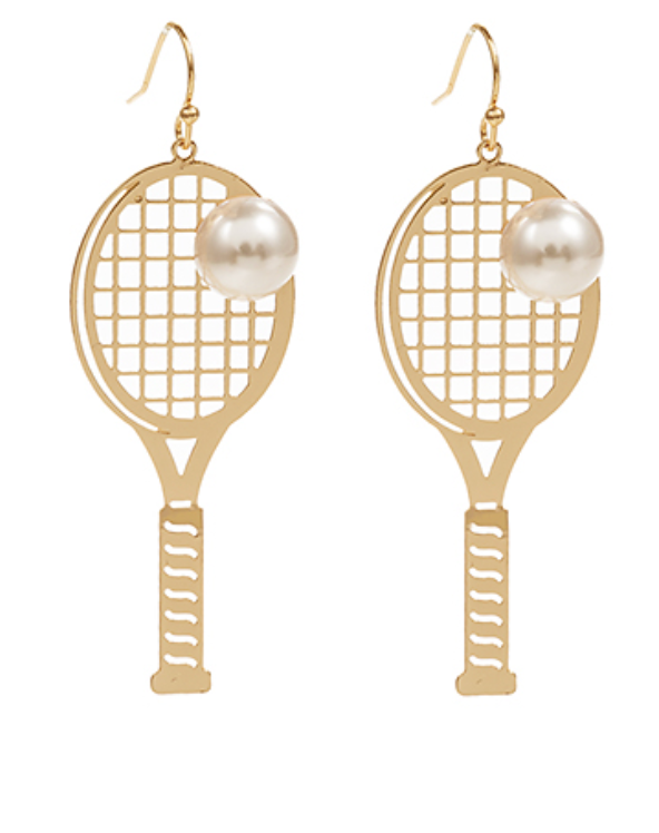 Tennis Racket Earrings – Peacocks & Pearls Lexington
