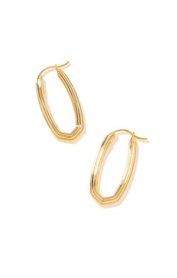 Heather Hoop Ear Gold Metal – Peacocks & Pearls Lexington