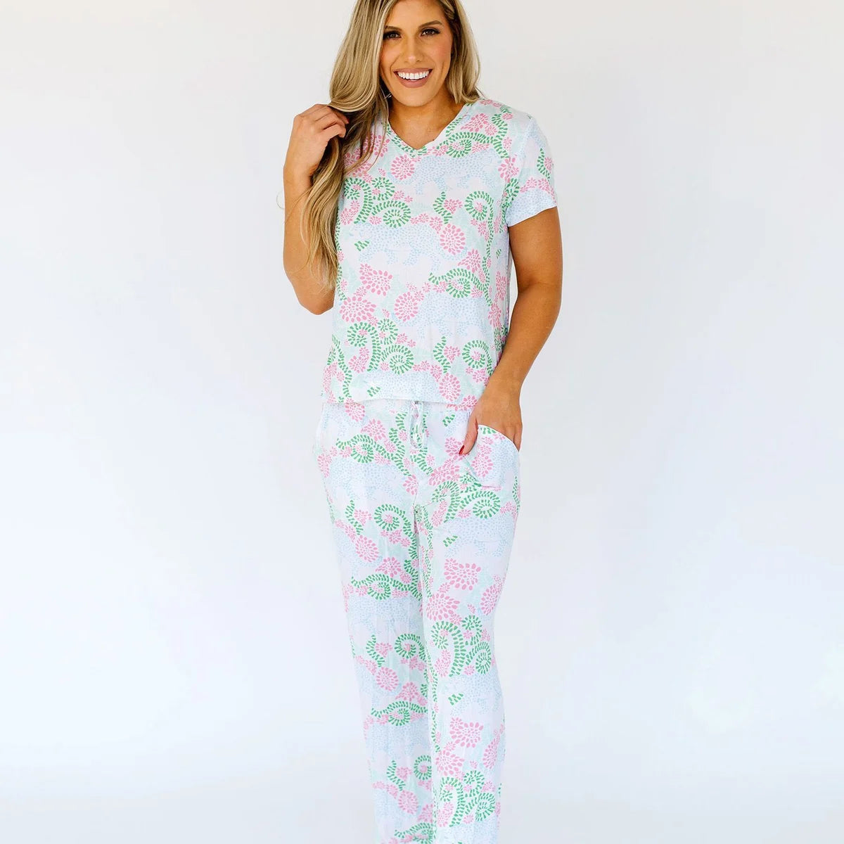 Alli Leopard Pajama Set – Peacocks & Pearls Lexington