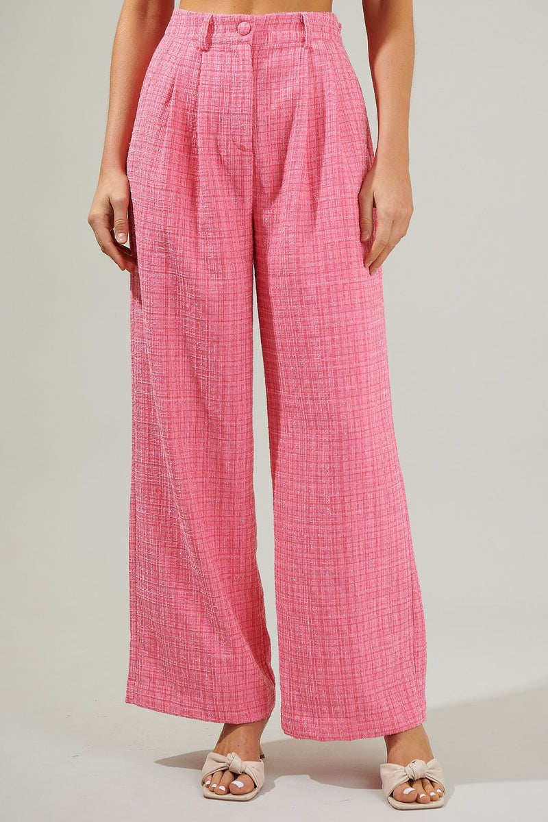 Adriella Tweed Wide Pants – Peacocks & Pearls Lexington
