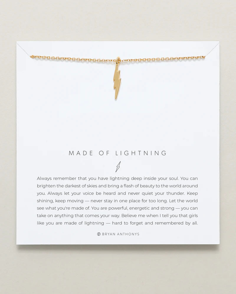 Made of Lightning Necklace 14k Gold – Peacocks & Pearls Lexington
